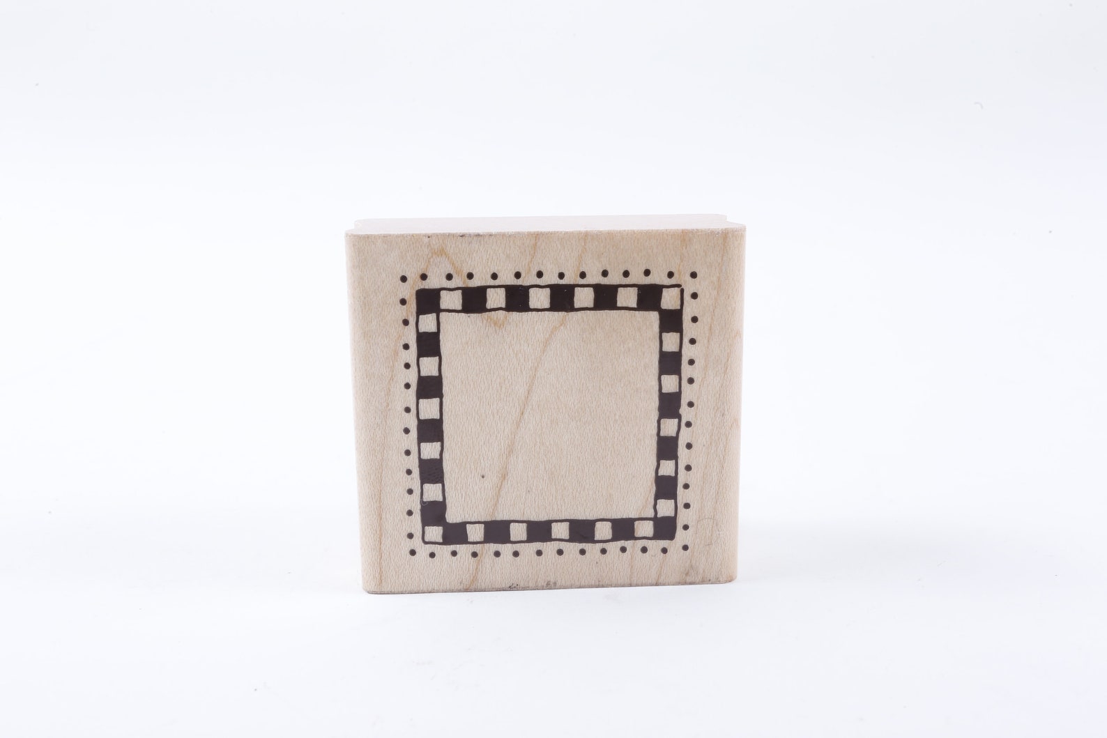 Frame Square Dots Stamp Message Stamp Rubber Stamp - Etsy