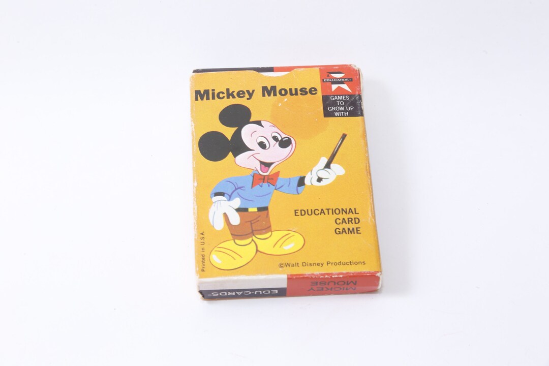 Mickey Mouse, Educational Card Game, Flash Cards, Preschool ...