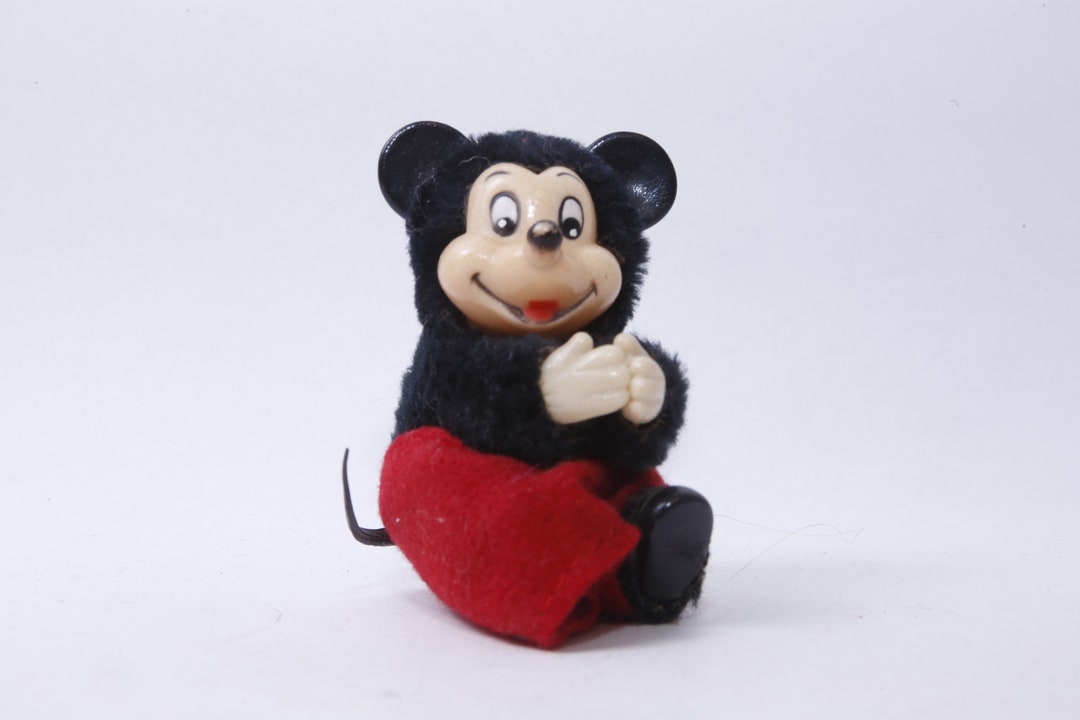 Disney, Mickey Mouse, Pencil Topper, Hugger, Plush Grabber, 1980s, Tiny ...