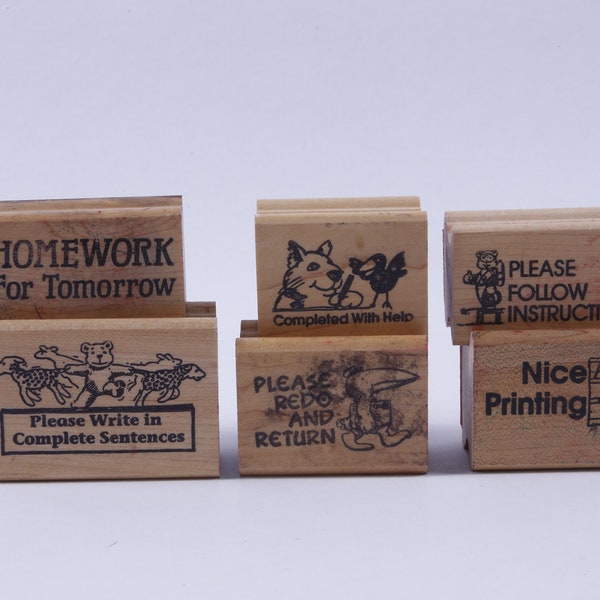 Teacher Homework Stamp - Etsy
