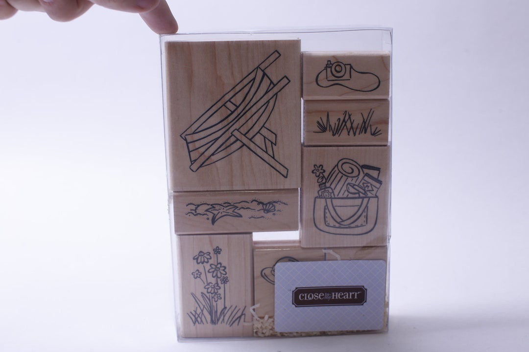 Summer Vacation, Stamp Set, Message Stamps, Beach, Trip, Sea, Close to ...