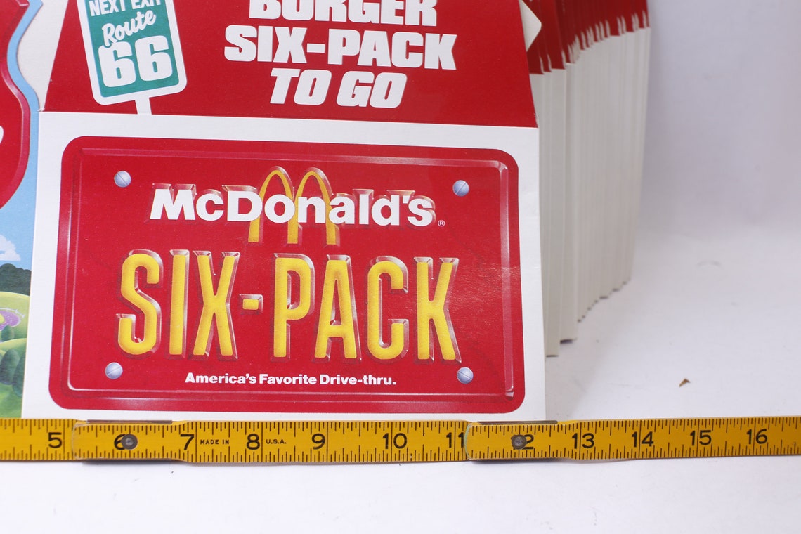 Mcdonald's, Burger Six-pack to Go, Paper Boxes, Unused, Party, Food ...