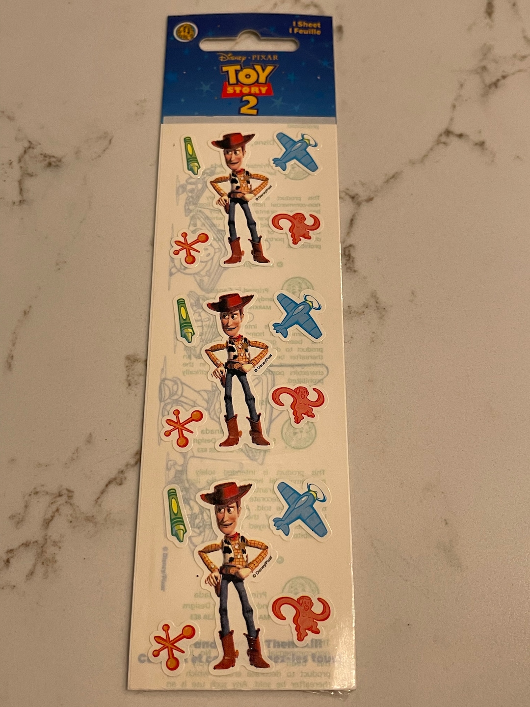 Disney, Pixar, Toy Story 2, Sheriff Woody, Cartoon, Sticker Sheet ...