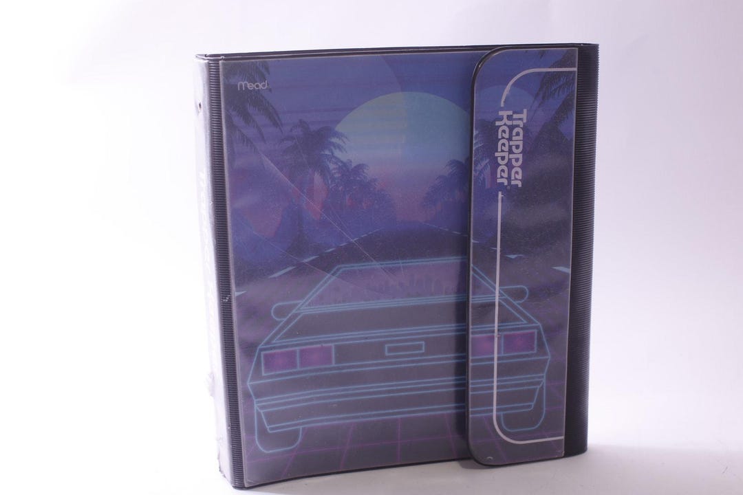 Mead, Trapper Keeper, Sunset Sportscar, Binder, Three Rings, Clipboard ...