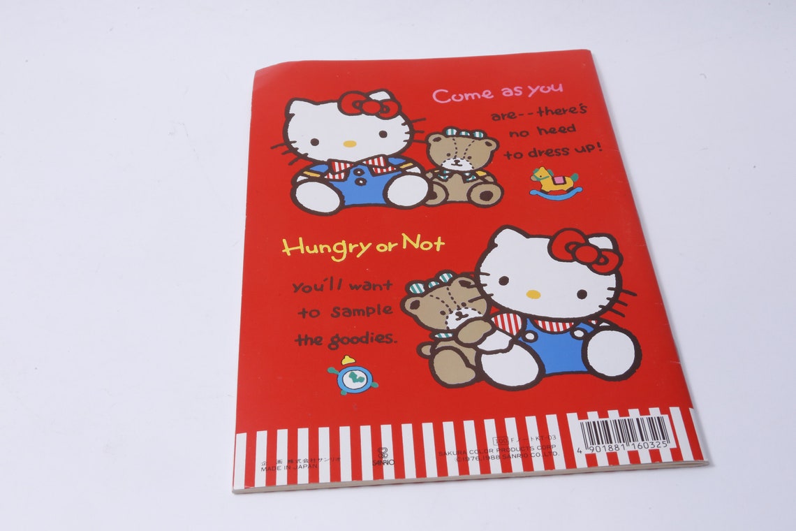 Sanrio, Hello Kitty, 1980s, Notebook, 20 Sheets, Sharing With Friends ...