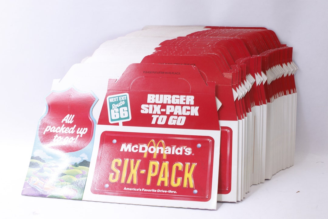 Mcdonald's, Burger Six-pack to Go, Paper Boxes, Unused, Party, Food ...