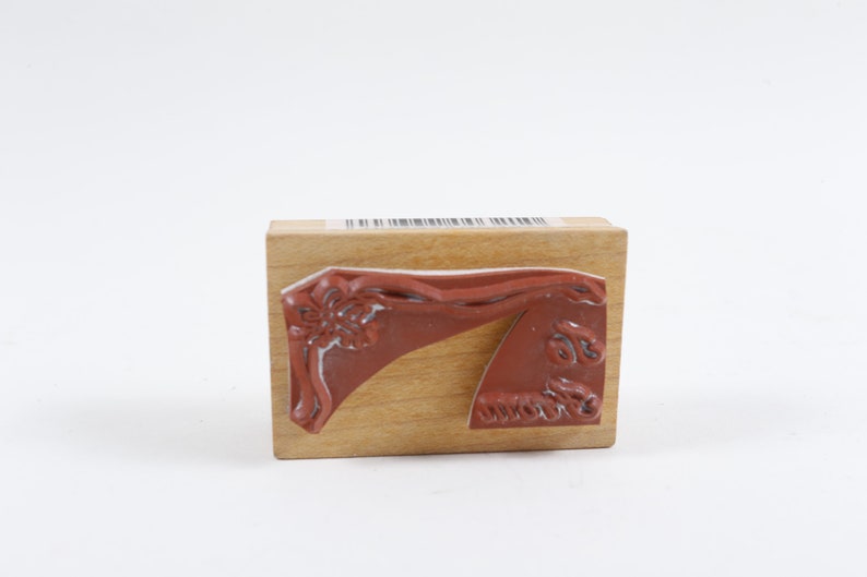 Greetings Ribbon Stamp Message Stamp Rubber Stamp - Etsy