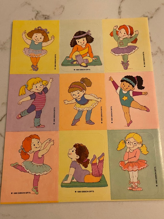 Girls Dancer Ballerina Exercises Dancing Sports Sticker | Etsy