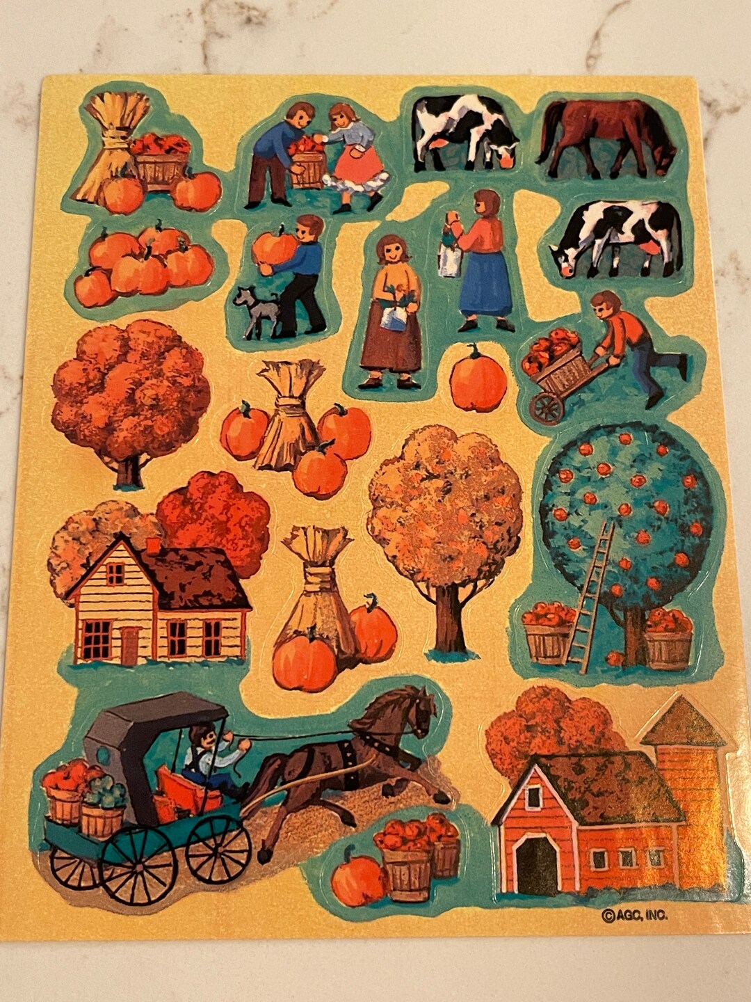 Thanksgiving, Fall, Harvesting, Farming, Pumpkin, Holiday, Sticker ...