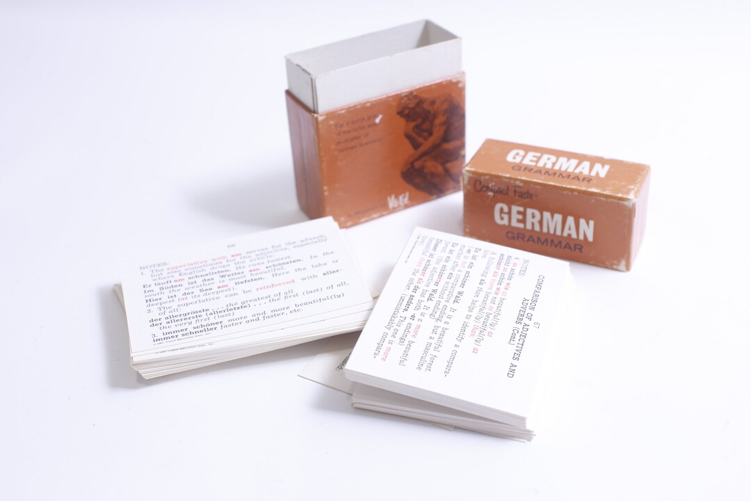 German Grammar, Compact Facts, Flash Cards, Language, Learning, Study ...