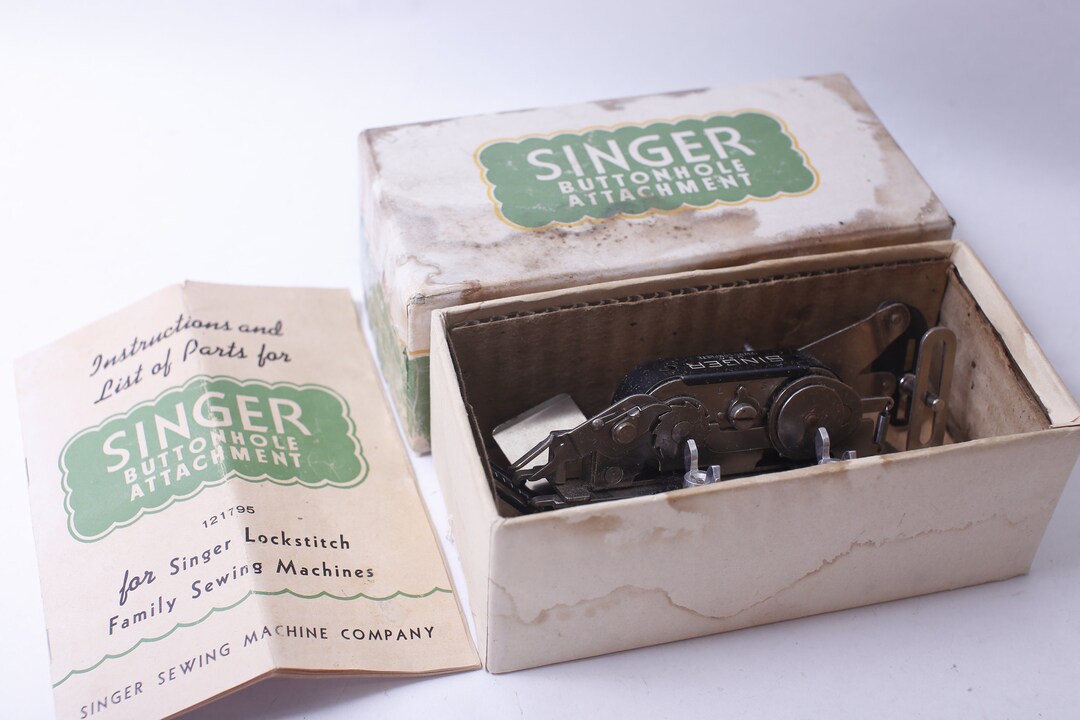 Singer, Buttonhole Attachment for Family Sewing Machines, Vintage, Tool ...