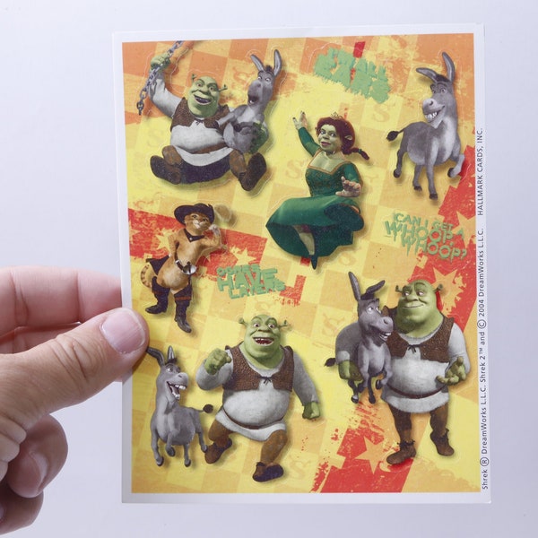Shrek Sticker Sheet Svg - Etsy