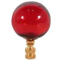 Lamp Finial Large White and Gray Marble Stone Egg Nickel on Brass ...