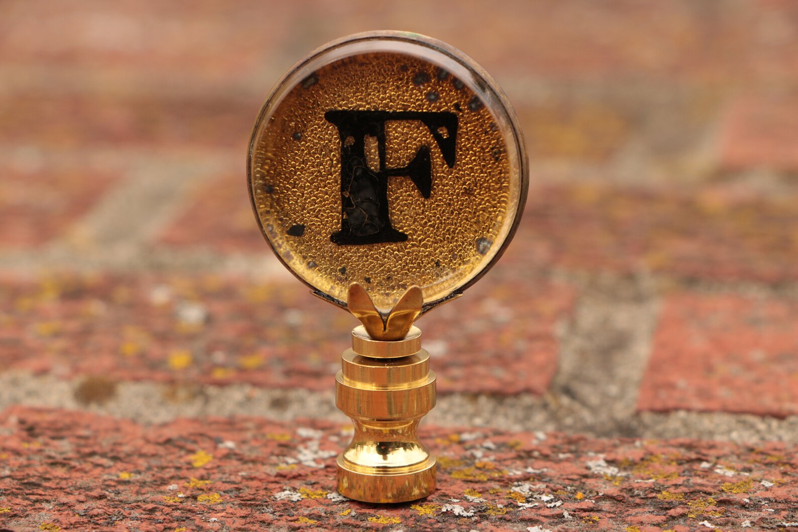 Vintage Typewriter Key Style Monogram Initial Lamp Finial - Vintage ...
