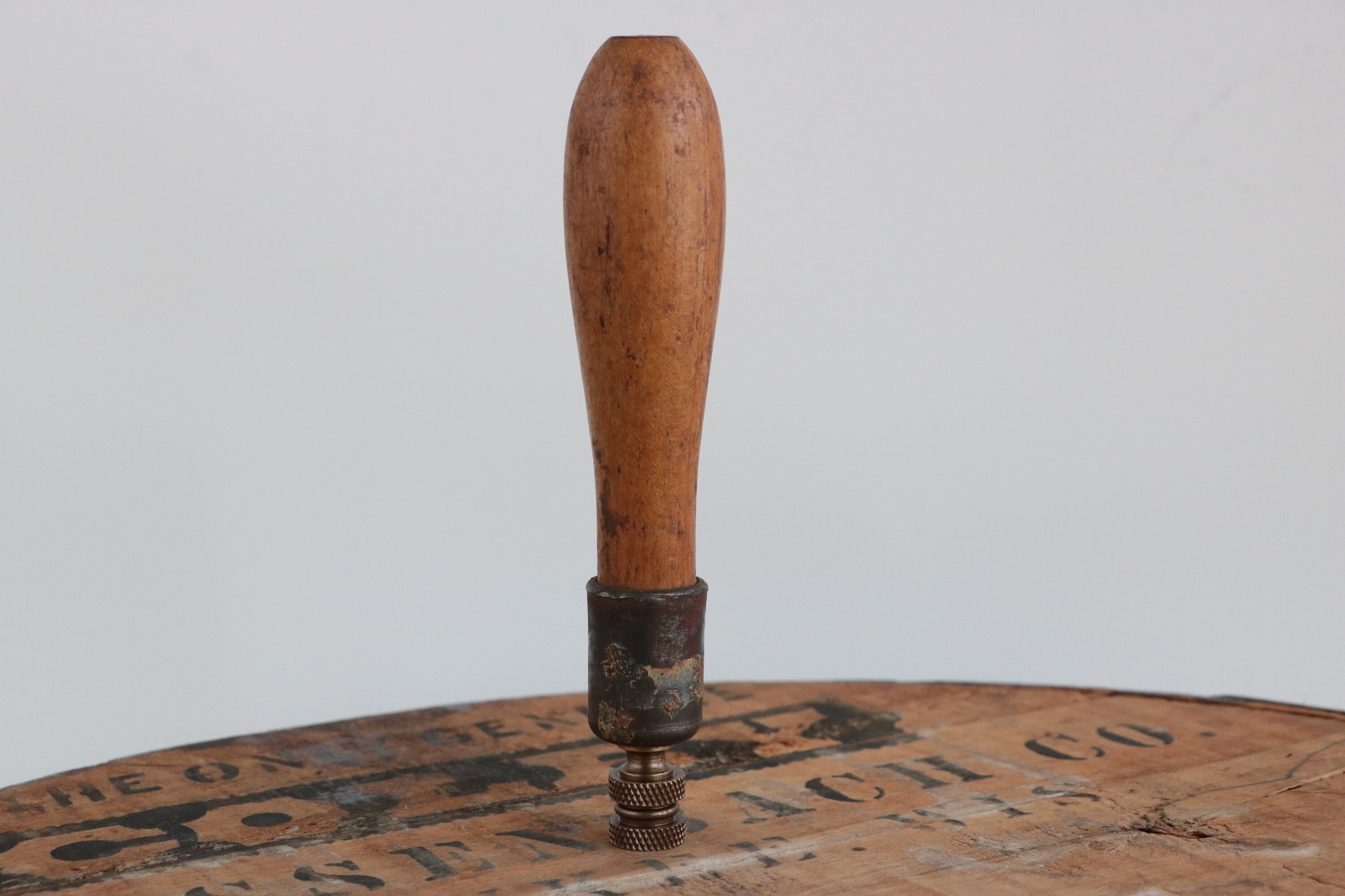Industrial Style Wood Lamp Finials Crafted From Vintage Hand Tools ...