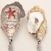 Seafarer's Oyster Sea Shell Lamp Finials in Silver Natural Decoupaged ...