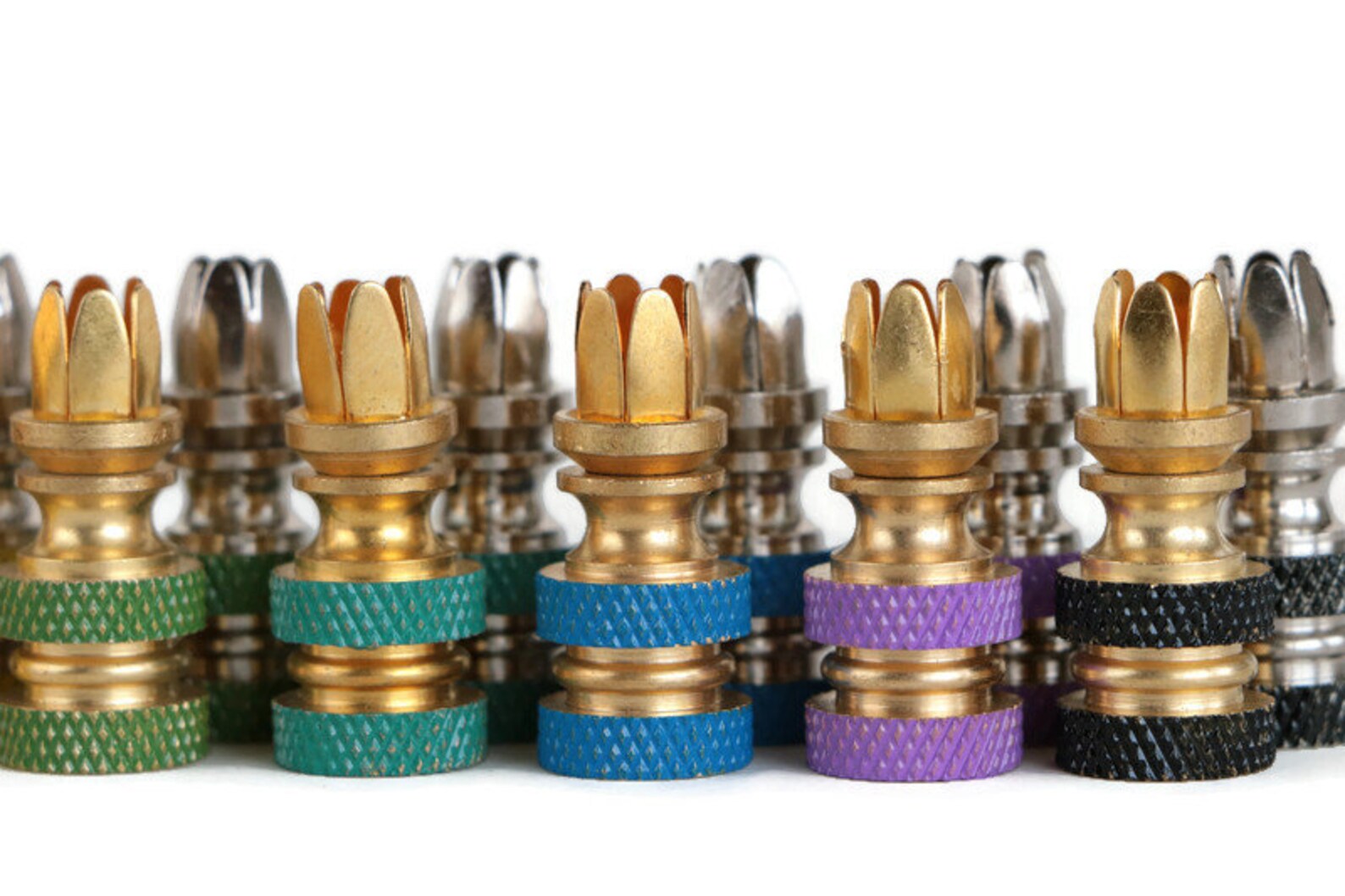 Chromatic Knurl Upgrade - Custom Lamp Finial Finish Detail for Finials ...