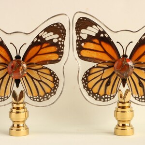 Asian Tiger Butterfly Specimen Lamp Finials - Natural Butterflies in ...