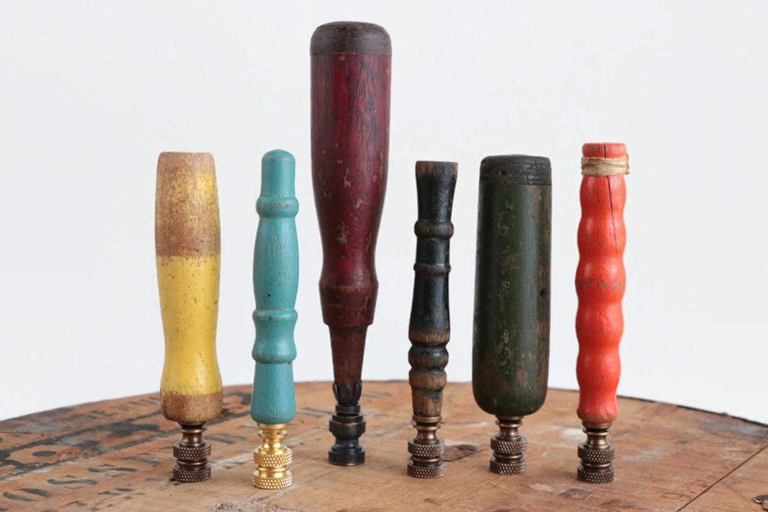 Rustic Farmhouse Style Lamp Finials Crafted From Vintage Hand Tools ...