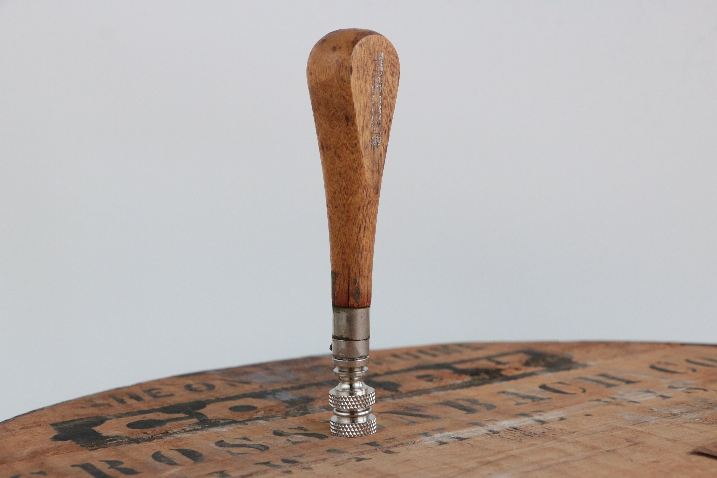 Industrial Style Wood Lamp Finials Crafted From Vintage Hand Tools ...