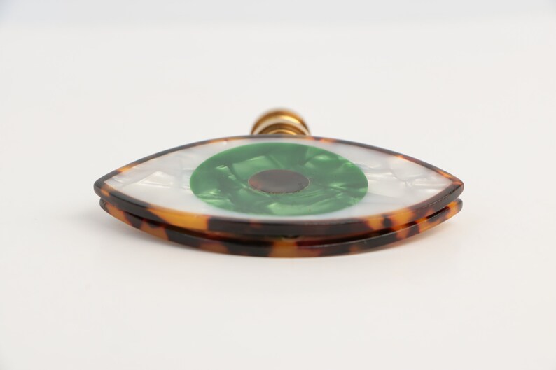 Green Eye Lamp Finial on Brass Hardware - Etsy