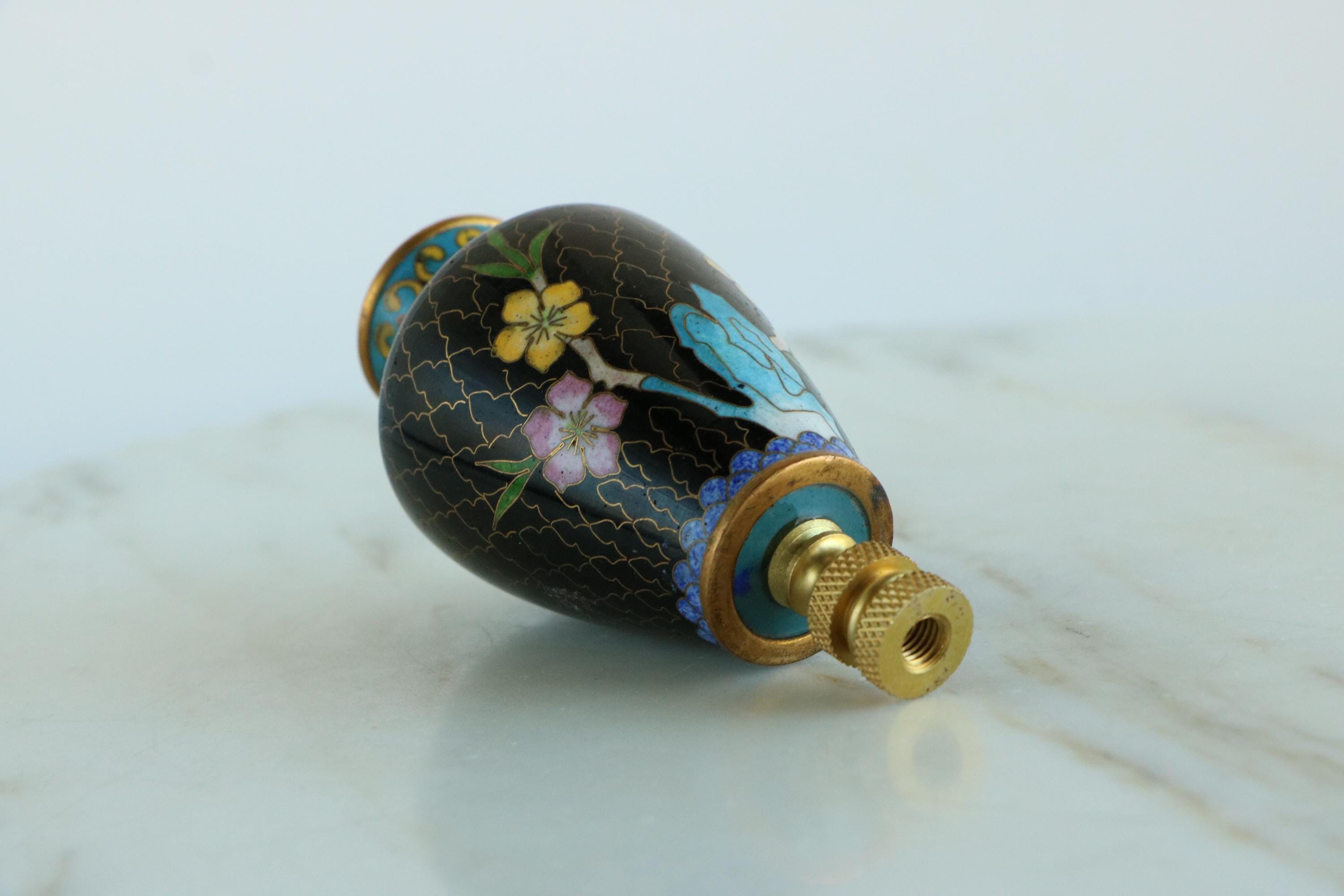Chinese Cloisonne Vase Lamp Finial on Brass Hardware - Etsy