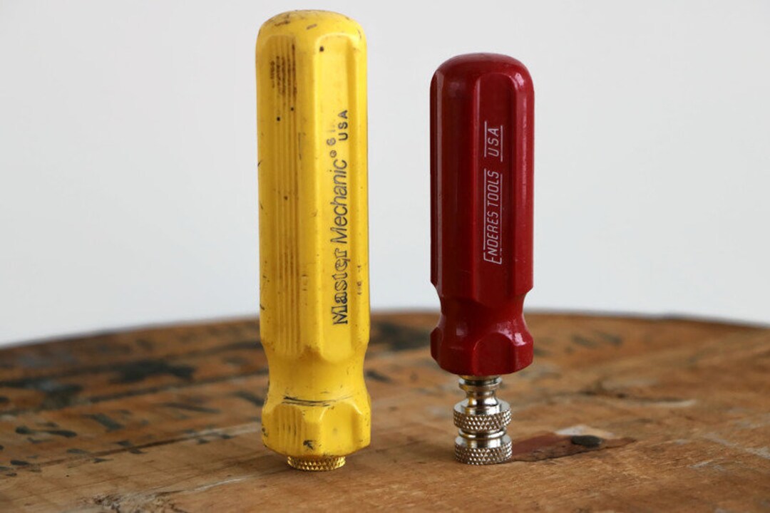 Screwdriver Lamp Finials Crafted From Vintage Hand Tools - Etsy