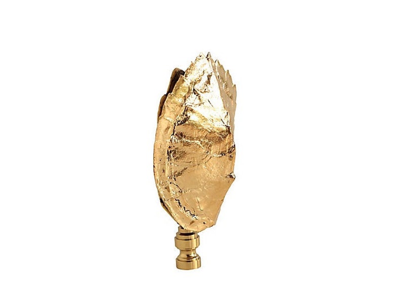Gold Gilded Turtle Shell Shell Lamp Finial on a Shiny Brass - Etsy