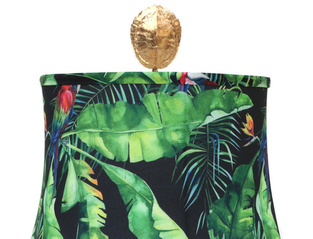 Gold Gilded Turtle Shell Shell Lamp Finial on Shiny Brass Hardware - Etsy