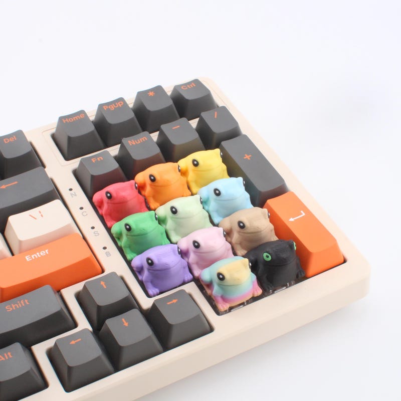 Handmade Frog Keycaps - Etsy
