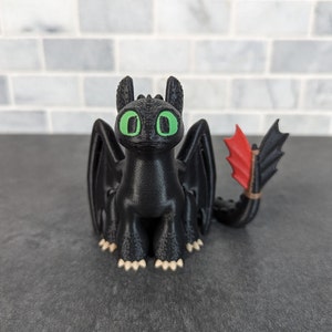 Toothless, Angel, How to Train Your Dragon, Figurine, Dragon - Etsy