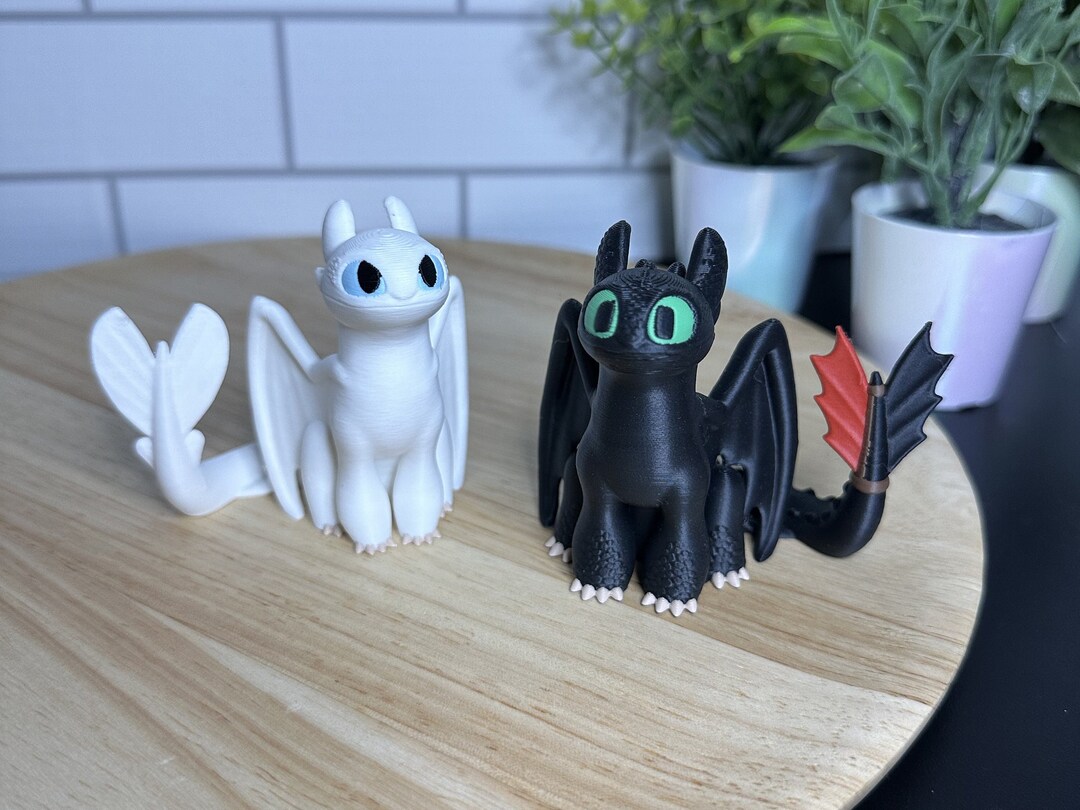 Toothless, Angel, How to Train Your Dragon, Figurine, Dragon - Etsy