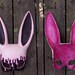 Milkshake Bunny Mask Pink Bunny Mask Rabbit Mask Pink Mask Paper Maché ...