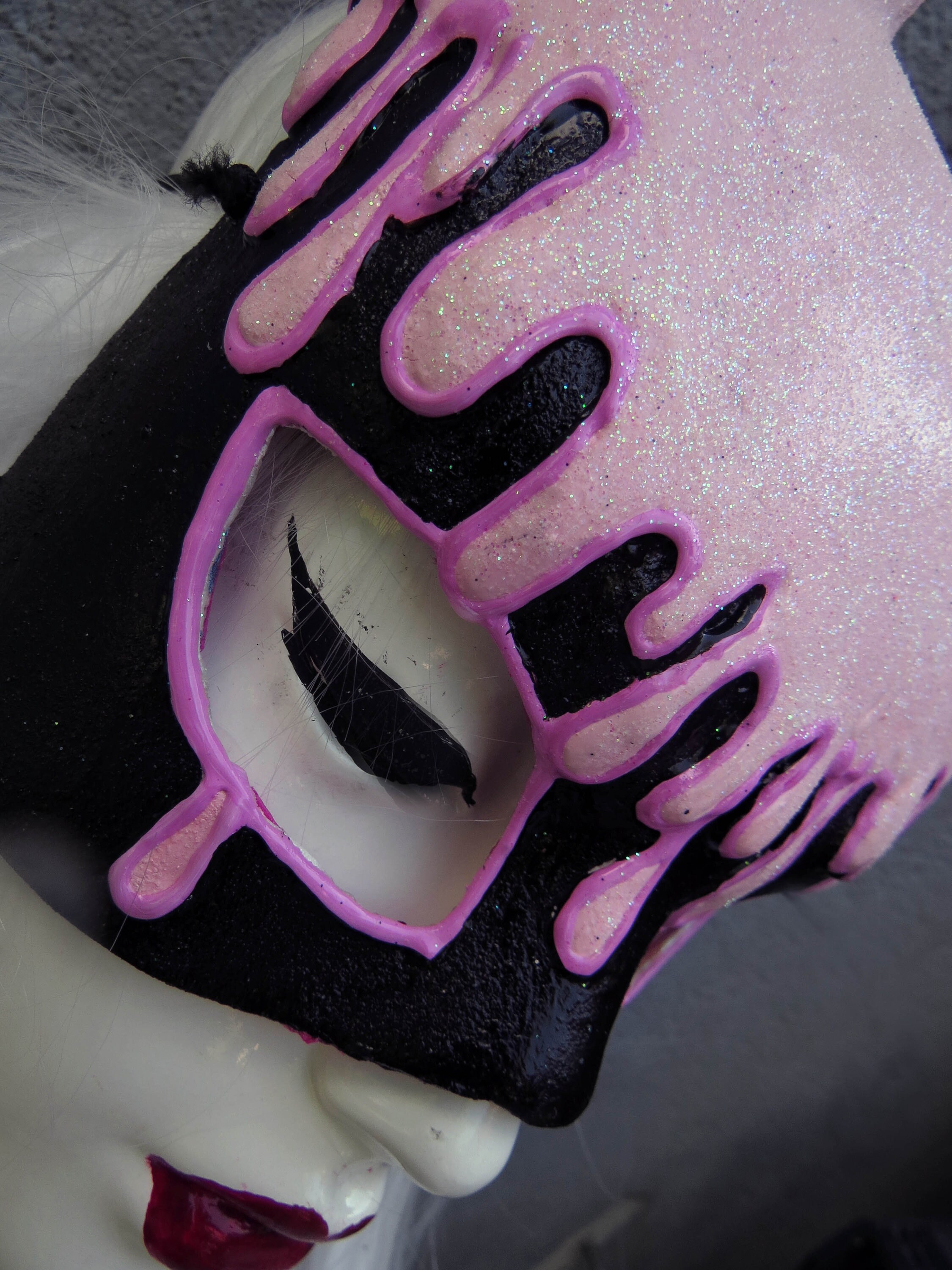 Milkshake Bunny Mask Pink Bunny Mask Rabbit Mask Pink Mask Paper Maché ...