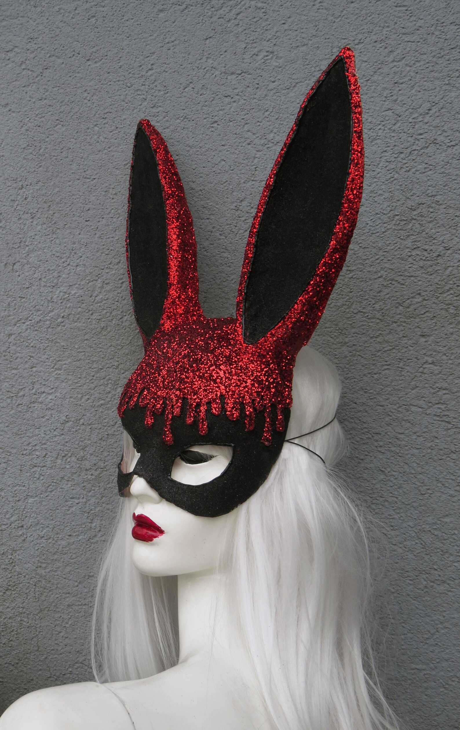Bunny Mask - Rabbit Mask - Burlesque Mask - Masquerade - Animals Mask ...