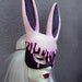 Milkshake Bunny Mask Pink Bunny Mask Rabbit Mask Pink Mask Paper Maché ...