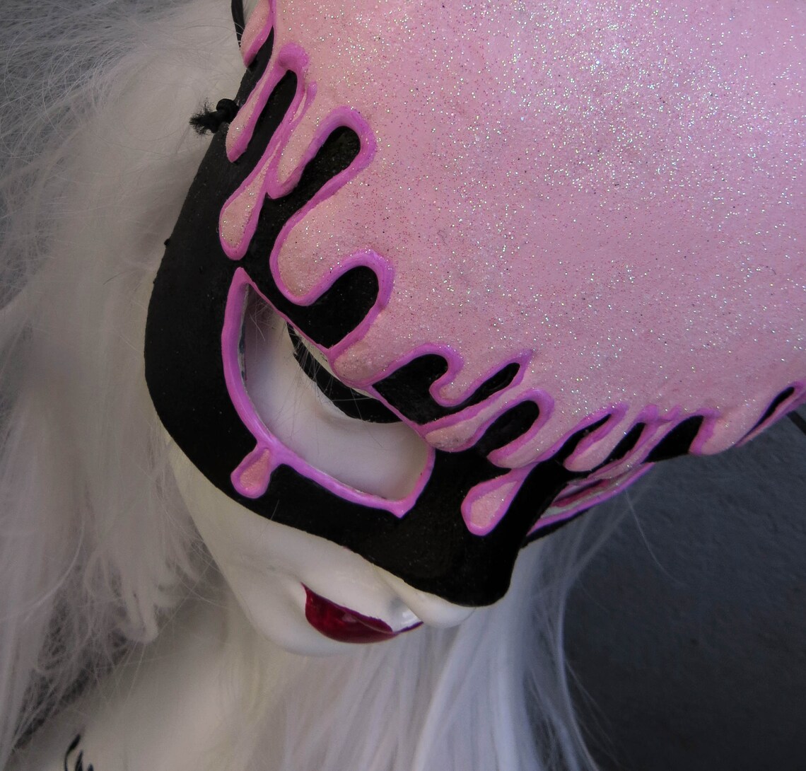 Milkshake Bunny Mask Pink Bunny Mask Rabbit Mask Pink Mask Paper Maché ...