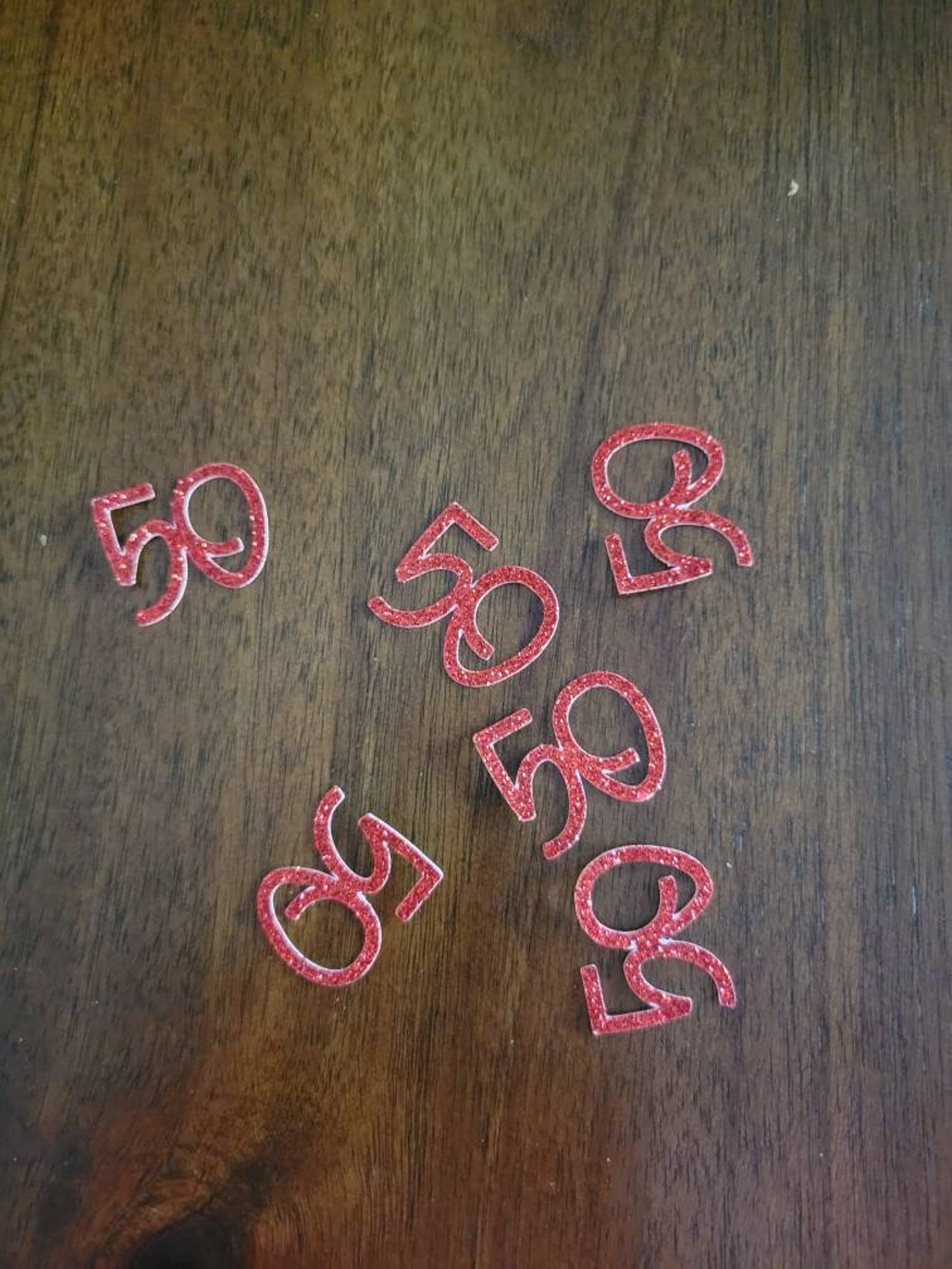 Number Confetti | 50 to a Pack - Etsy