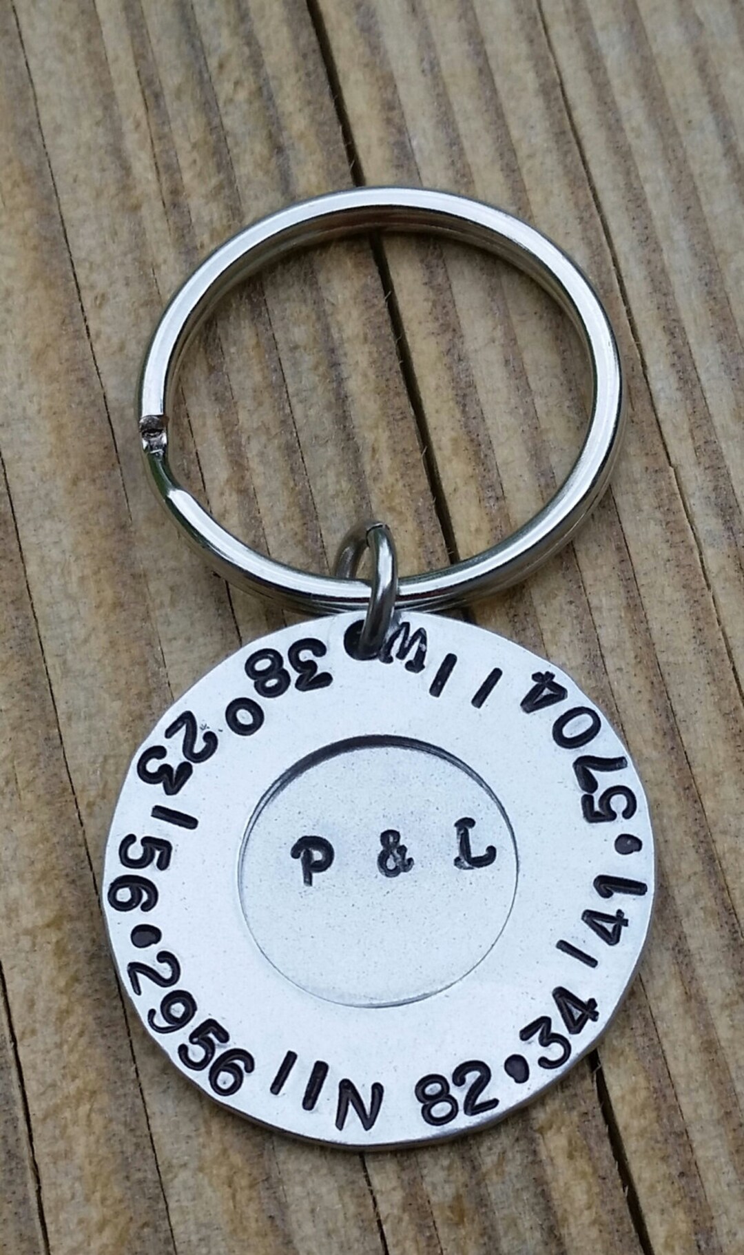 GPS Coordinates Longitude Latitude Key Chain-gps Key Chain ...