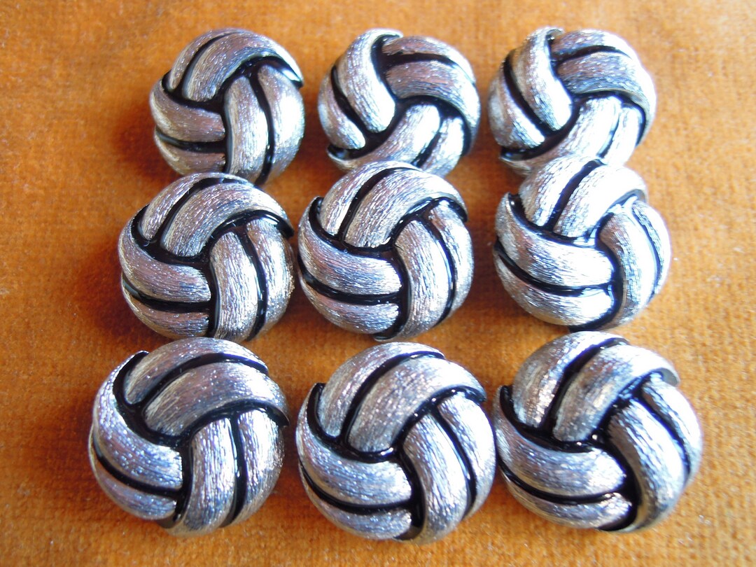 Set of 9 Vintage Retro Silver Color Metal Buttons D23mm #190 - Etsy