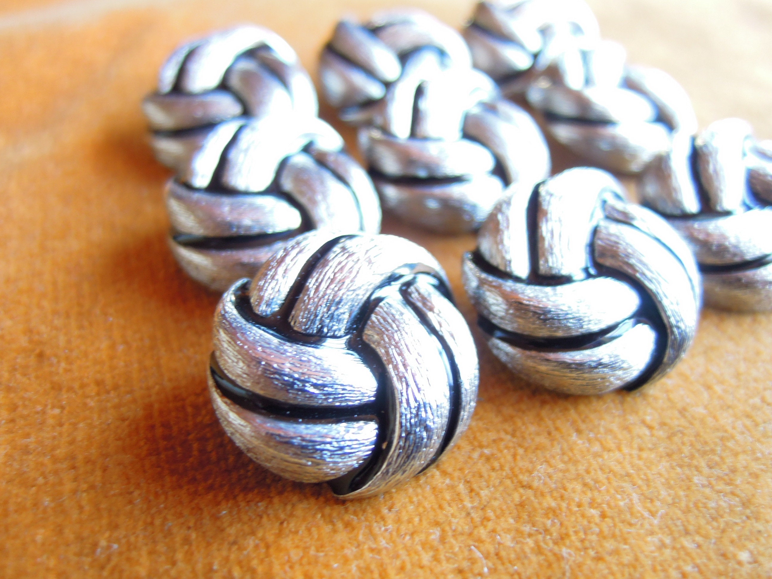 Set of 9 Vintage Retro Silver Color Metal Buttons D23mm 190 - Etsy