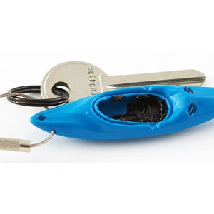 Whitewater Kayak Keychain - 5 Colors - Flexible Plastic PVC With ...