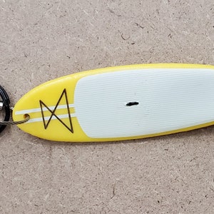 Stand up Paddle Board - SUP Keychain - Flexible Plastic PVC With ...