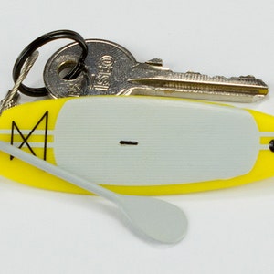 Stand up Paddle Board - SUP Keychain - Flexible Plastic PVC With ...