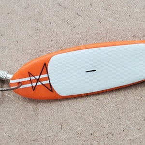 Stand up Paddle Board - SUP Keychain - Flexible Plastic PVC With ...