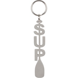 SUP Key Chain - Stand up Paddle Board Keychain - Stainless Steel Gift ...