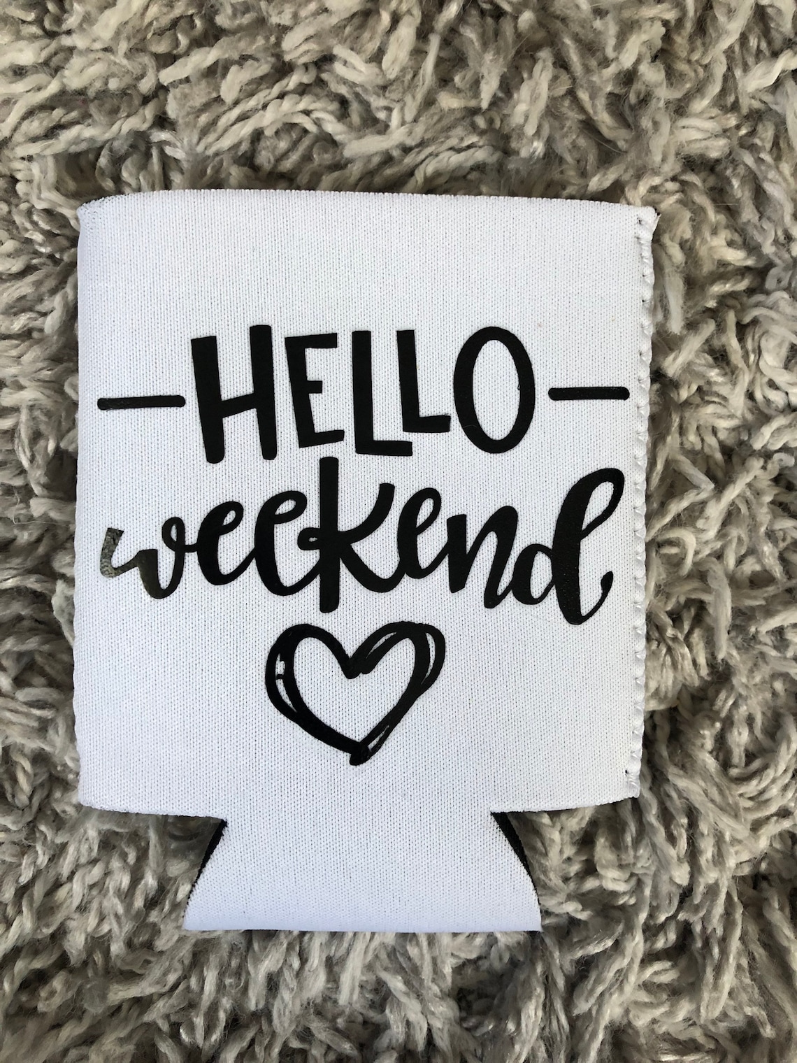 Custom Drink Holder/ Hello Weekend/ Hello Weekend Drink | Etsy