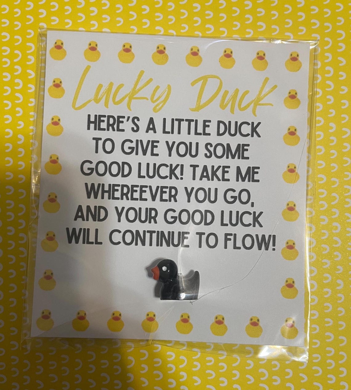 Luck Duck Good Luck Charm/ Good Luck Charm/lucky Ducky Charm-/gift - Etsy