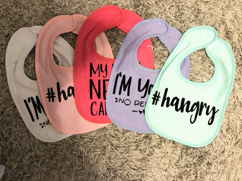 Baby Bibs/ Funny Bibs/ Baby Gifts/ Baby Shower/ Hangry/ Gifts for Baby ...