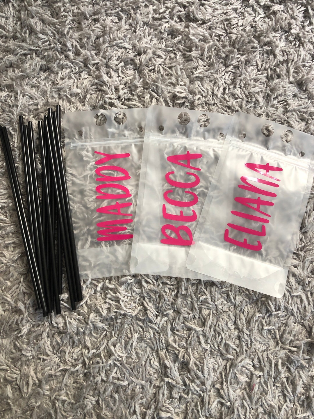 Drinking Pouch/personalized Adult Beverage Pouch/birthday Favors/drinks ...